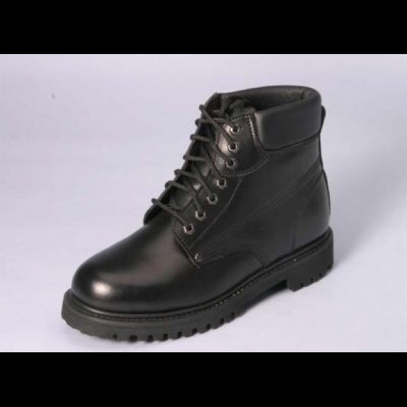 Shoes | Crush Rocks With These Leather Black Work Boot | Poshmark